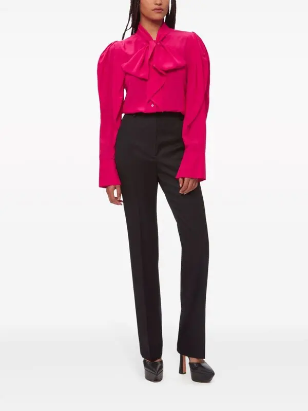 Nina Ricci Tie-neck Silk Blouse