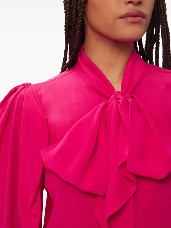 Nina Ricci Tie-neck Silk Blouse