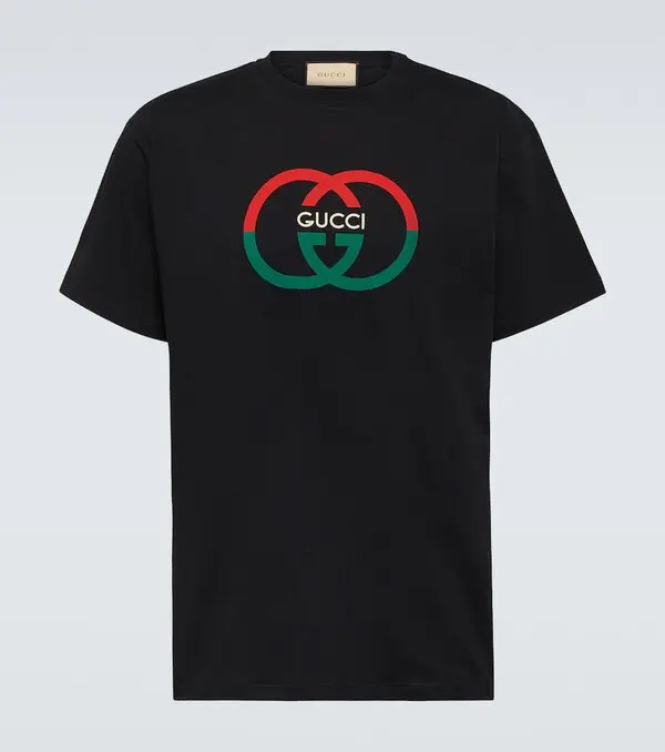 Gucci Interlocking G Cotton Jersey T-shirt - Black | Editorialist