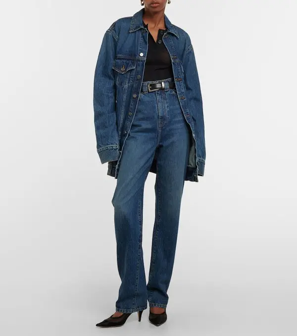 Khaite Ross Denim Trucker Jacket