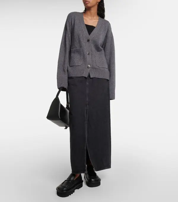 LISA YANG Danni Cashmere Cardigan - Grey
