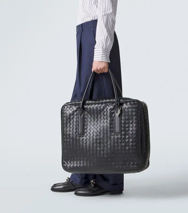 Bottega Veneta Getaway Intrecciato Duffle Bag