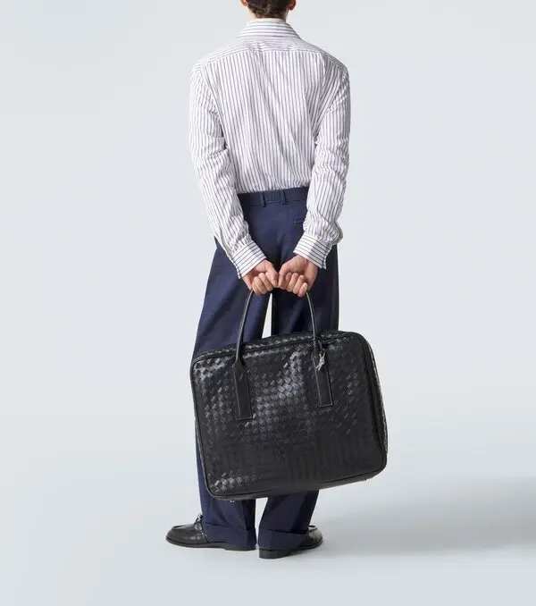 Bottega Veneta Getaway Intrecciato Duffle Bag