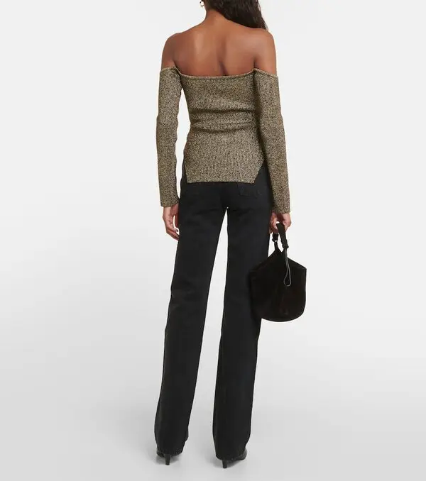 Khaite Maria Off-shoulder Top