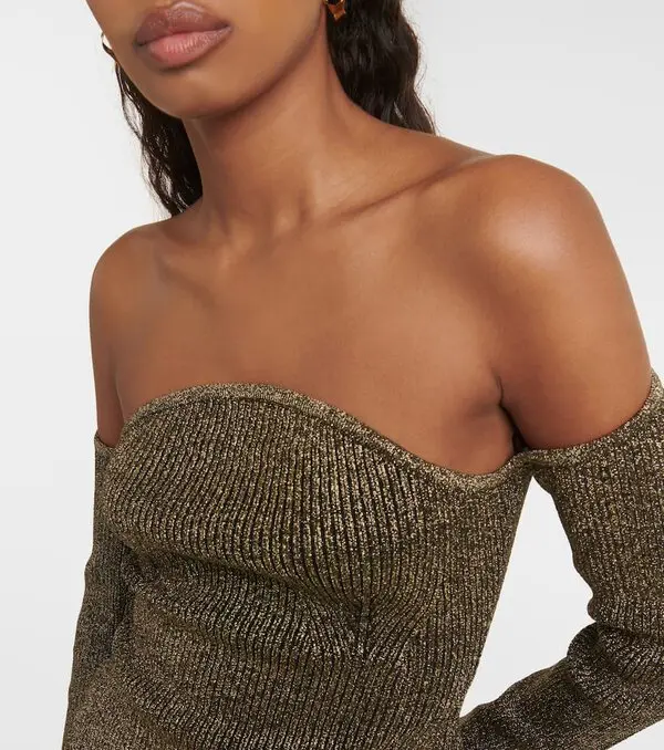 Khaite Maria Off-shoulder Top