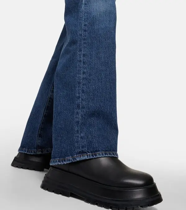 AGOLDE Harper Mid-rise Straight Leg Jeans - Blue