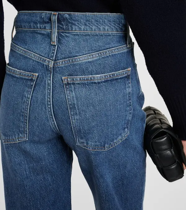 AGOLDE Harper Mid-rise Straight Leg Jeans - Blue