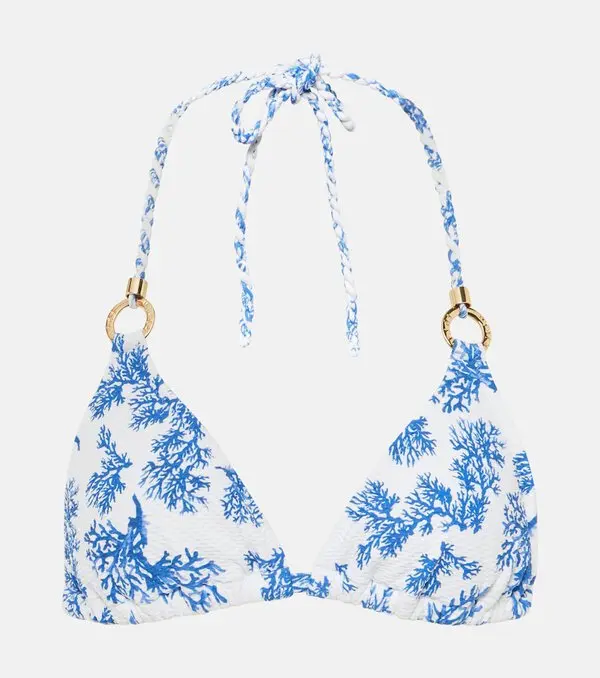 Heidi Klein Little Dix Bay Ring Bikini Top - Blue