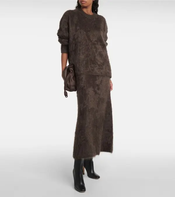 LISA YANG Asta Maxi Skirt - Brown