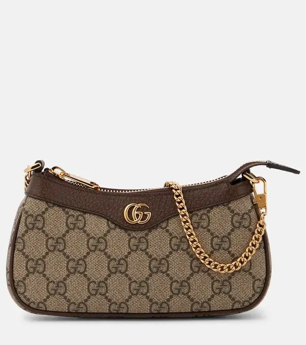 Gucci Ophidia Mini Gg Canvas Shoulder Bag - Beige
