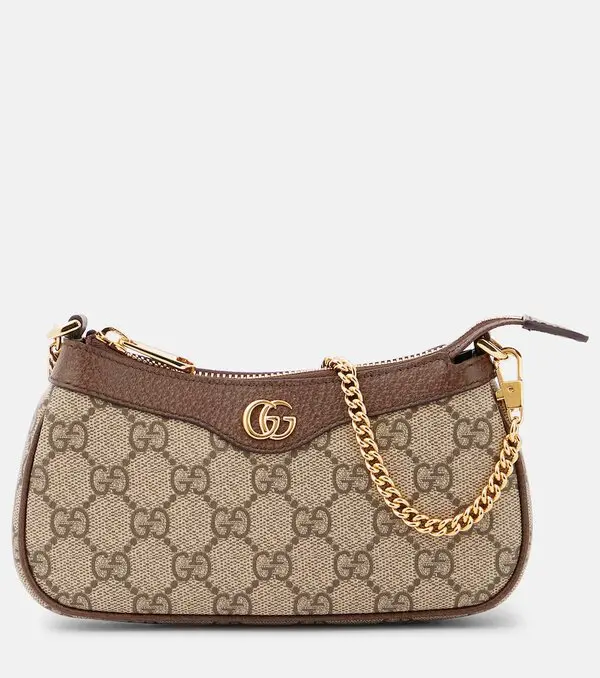 Gucci Ophidia Mini Gg Canvas Shoulder Bag - Beige