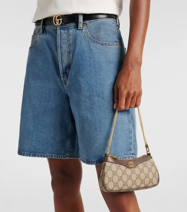 Gucci Ophidia Mini Gg Canvas Shoulder Bag - Beige