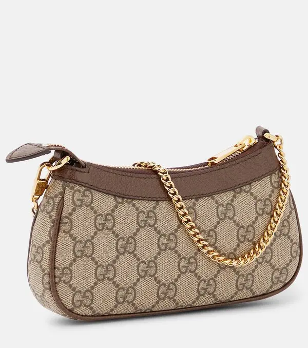 Gucci Ophidia Mini Gg Canvas Shoulder Bag - Beige