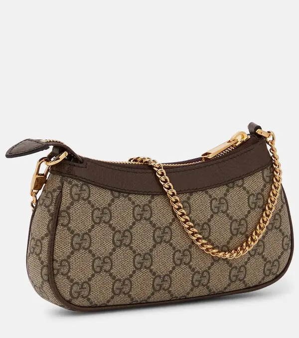 Gucci Ophidia Mini Gg Canvas Shoulder Bag - Beige
