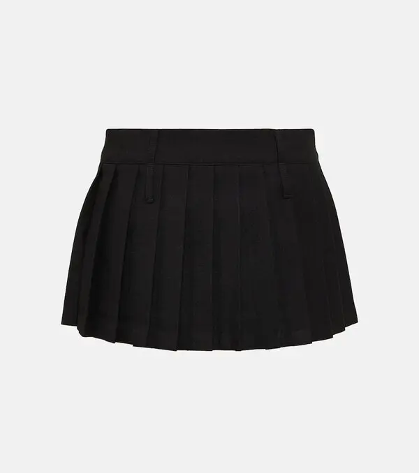 THE FRANKIE SHOP Blake Pleated Miniskirt - Black