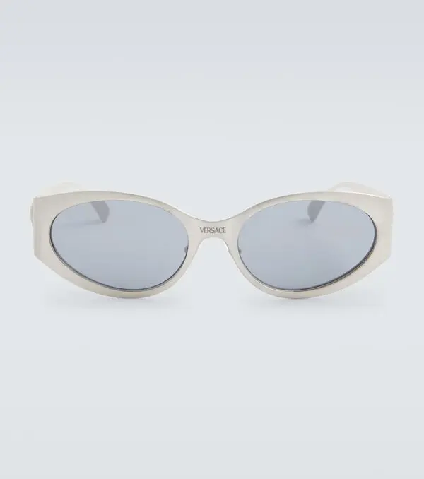 Versace Medusa Oval Sunglasses - Grey