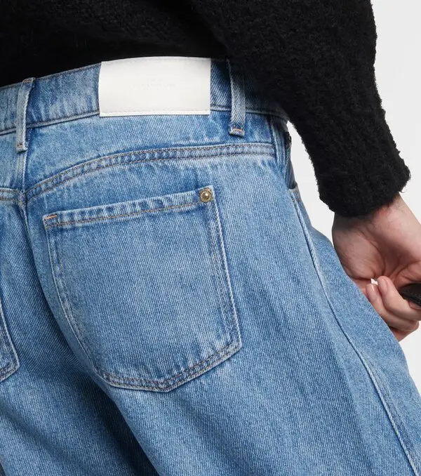 7 For All Mankind Tess High-rise Straight Jeans - Blue