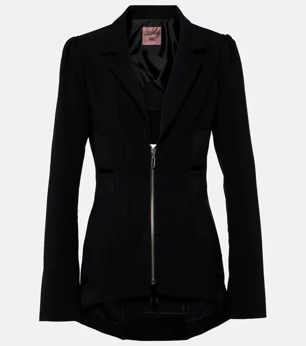 JEAN PAUL GAULTIER Zipped Blazer - Black