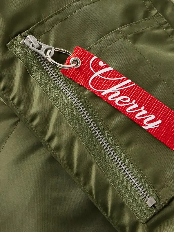 CHERRY LOS ANGELES Logo-appliquéd Nylon Bomber Jacket