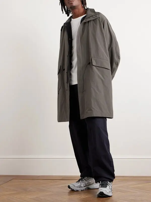 Kaptain Sunshine Shell Coat In Gray - 40% Off | Editorialist