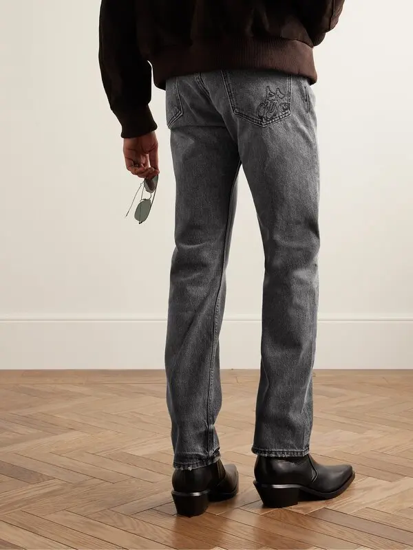 CHERRY LOS ANGELES Straight-leg Distressed Jeans