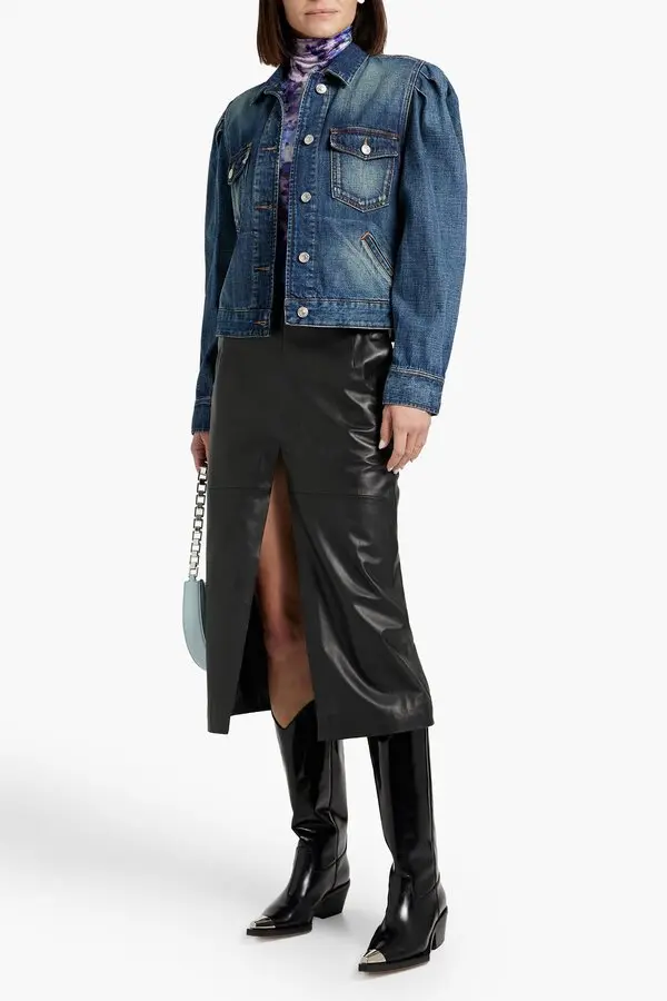 MARANT ETOILE Bolinea Denim Trucker Jacket - Mid Denim
