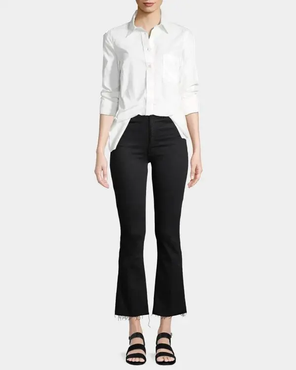 MOTHER The Hustler Ankle Fray Jeans - Not Guilty