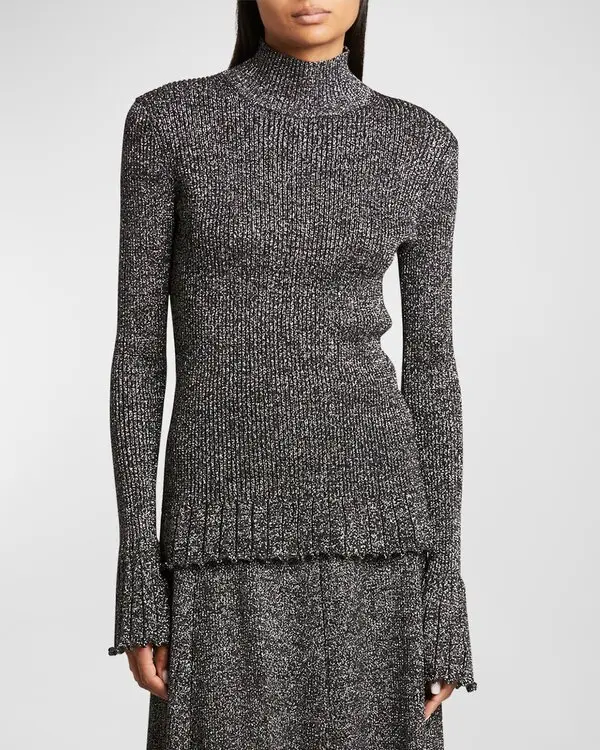 Proenza Schouler White Label Avery Sparkly Knit Top
