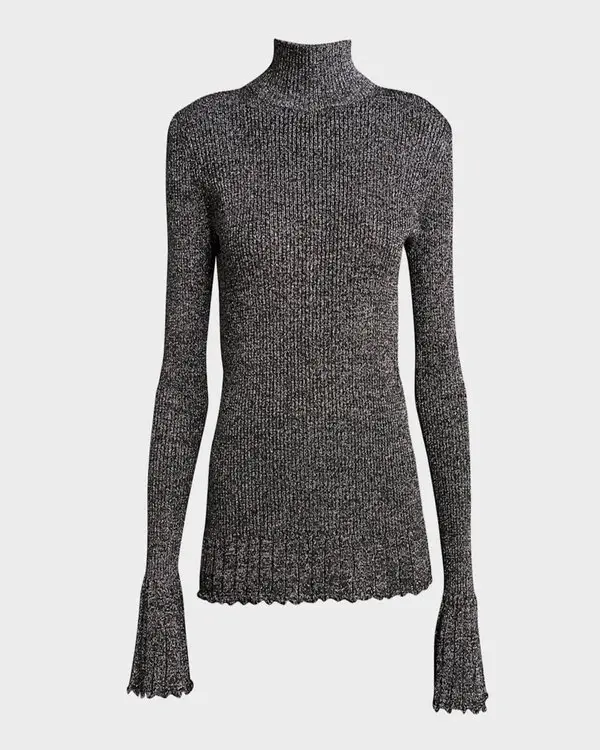 Proenza Schouler White Label Avery Sparkly Knit Top