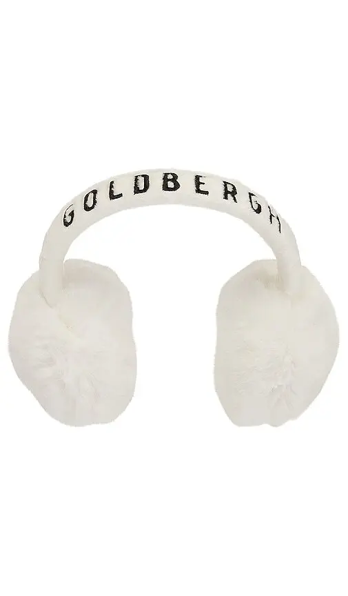Goldbergh Fluffy Ear Warmers - White