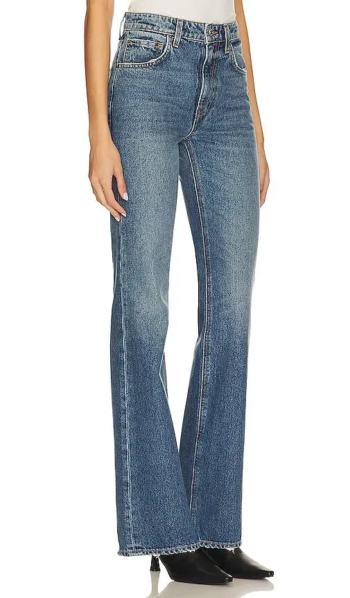 GRLFRND Melanie Petite High Rise Boot Cut Jeans