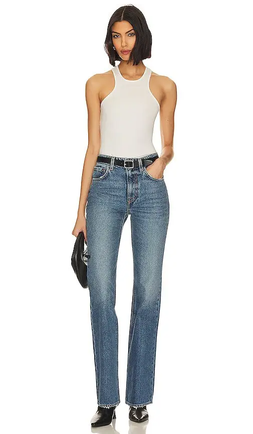 GRLFRND Melanie Petite High Rise Boot Cut Jeans