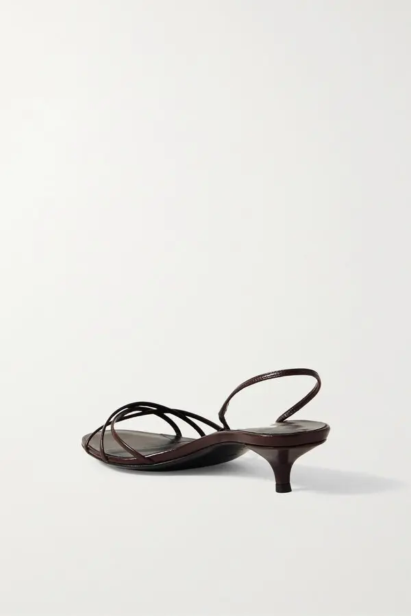 THE ROW Harlow Leather Slingback Sandals