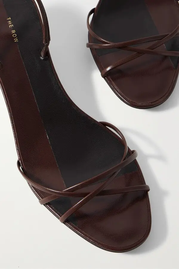 THE ROW Harlow Leather Slingback Sandals