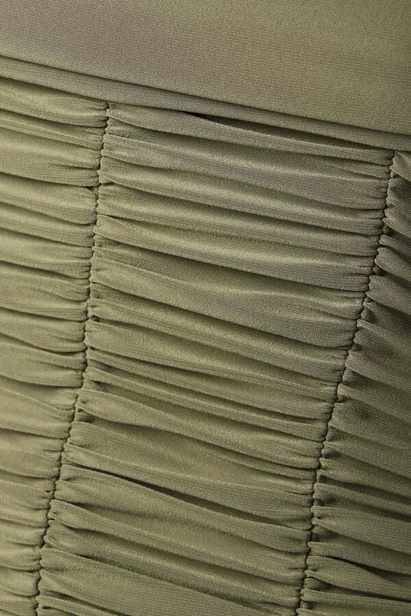 Tibi Convertible Ruched Jersey Top