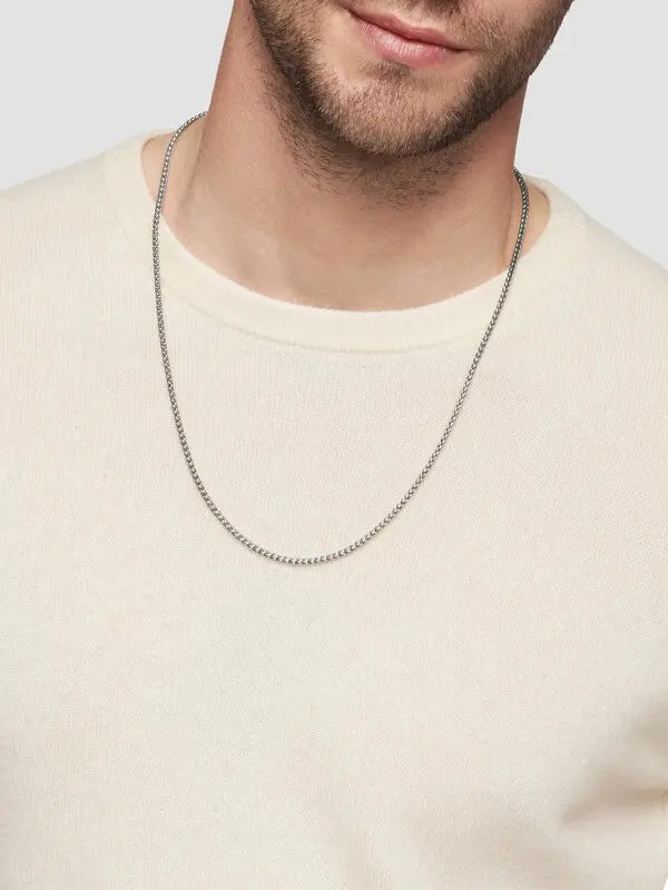 David Yurman Wheat Chain Necklace In Sterling