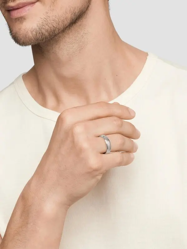 David Yurman Dy Classic Band Ring In Platinum, 6mm