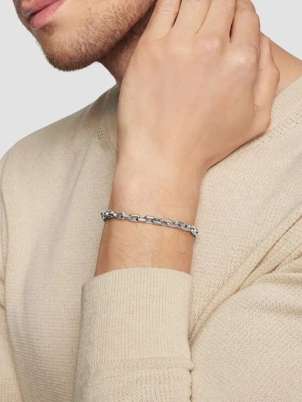 David Yurman Streamline Heirloom Chain Link Bracelet In Sterling