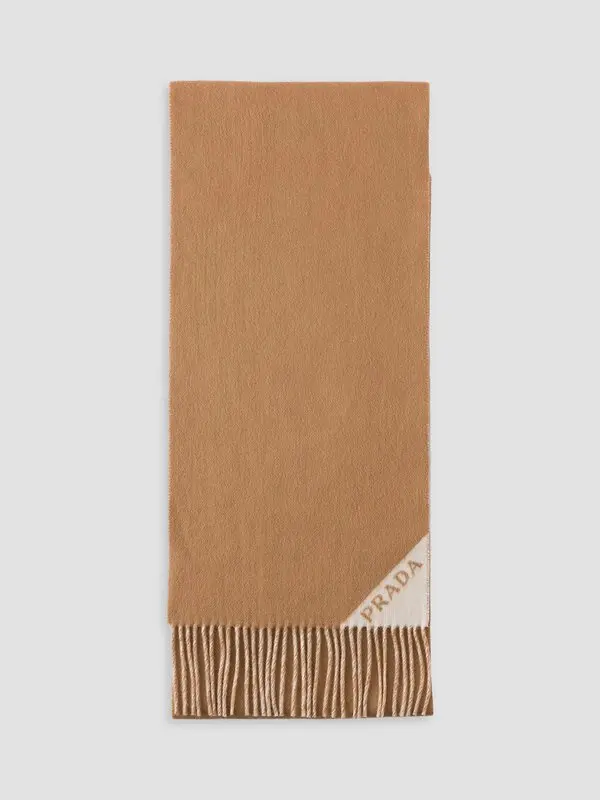 Prada Cashmere Scarf - Brown
