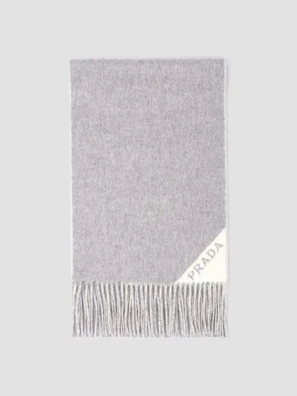 Prada Cashmere Scarf - Grey