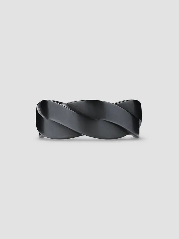 David Yurman Dy Helios Band Ring In Titanium
