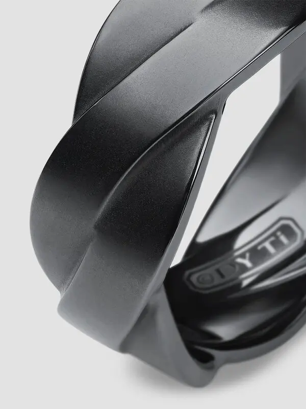 David Yurman Dy Helios Band Ring In Titanium