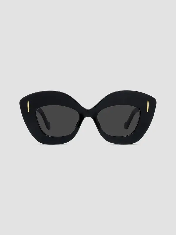 Loewe Anagram 53mm Cat-eye Sunglasses - Black Smoke