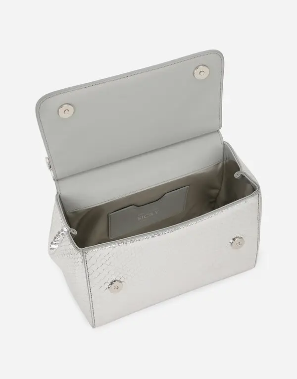 Dolce & Gabbana Small Sicily Handbag - Silver