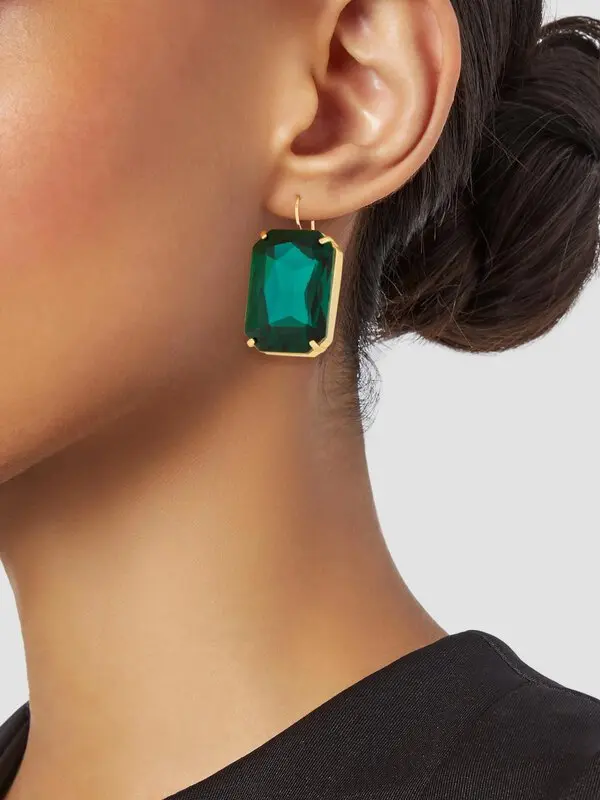 KENNETH JAY LANE 14k-gold-plated & Glass Crystal Drop Earrings