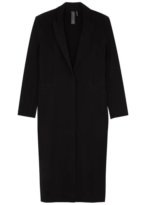 Norma Kamali Stretch-jersey Coat - Black