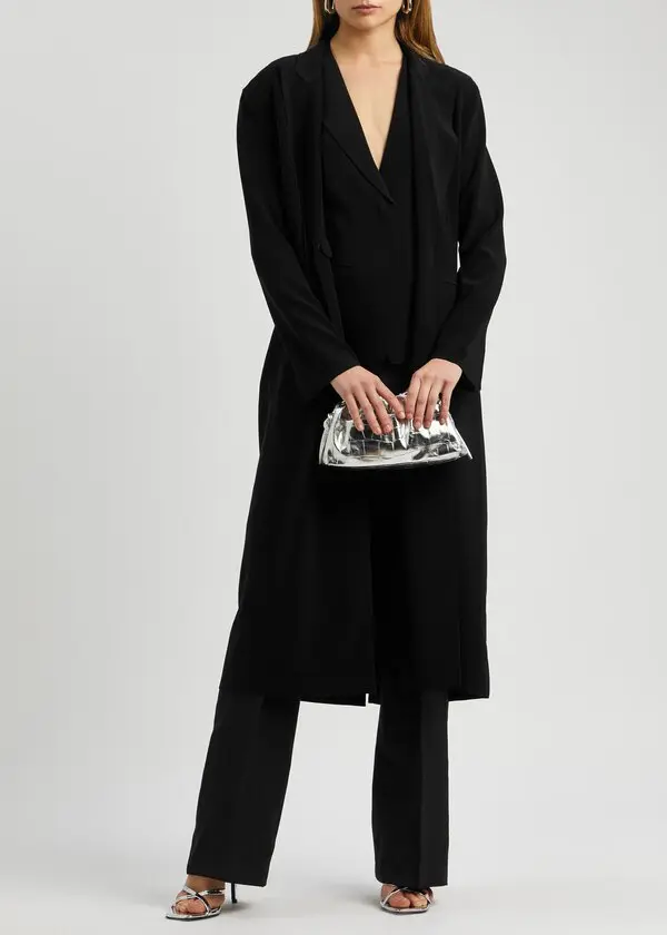 Norma Kamali Stretch-jersey Coat - Black
