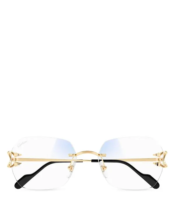 CARTIER C Decor Rectangular Glasses