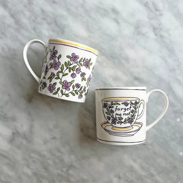 Twig New York Prouna Molly Hatch Forget Me Not Mug - Multi