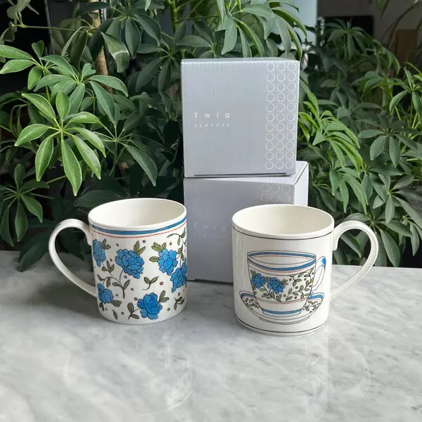 Twig New York H. Bachelor Button Mug - Multi